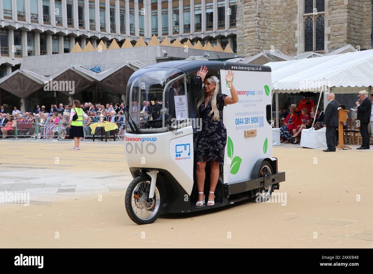 ONO E cargo Tricycle of Dawsongroup at the 2024 Cart Marking ceremony ...