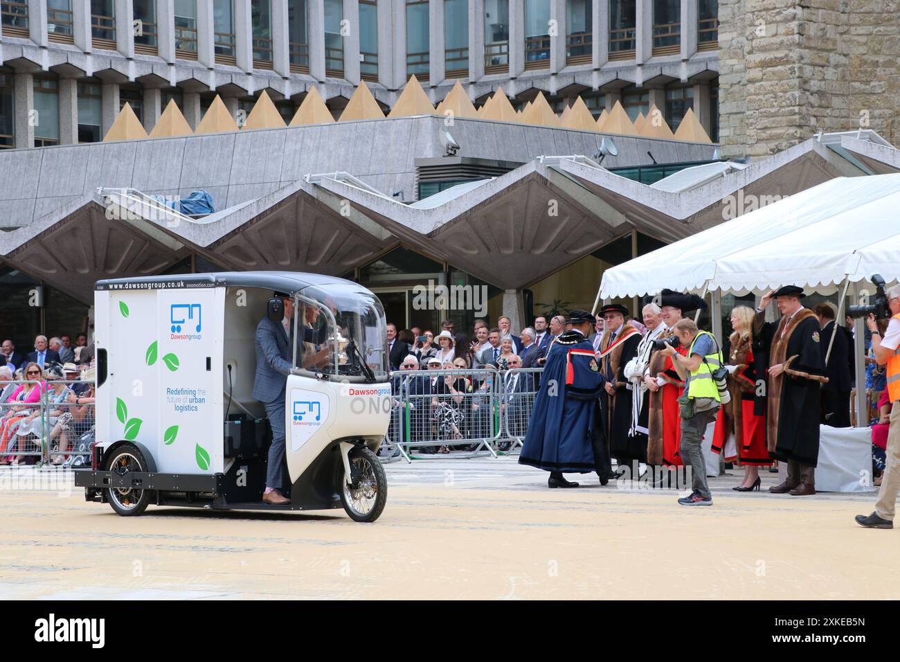 ONO E cargo Tricycle of Dawsongroup at the 2024 Cart Marking ceremony ...