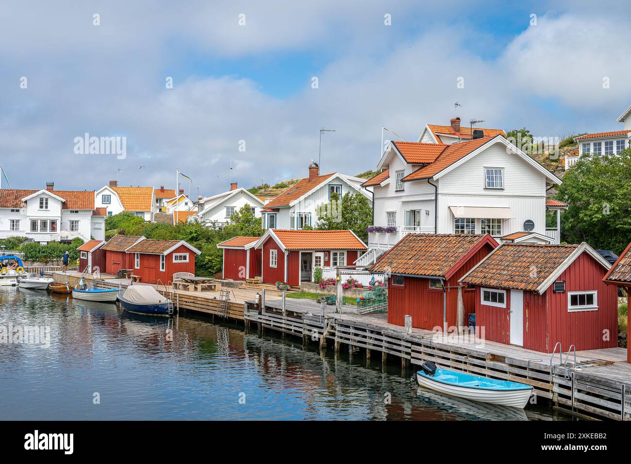 Grundsund canal in Grundsund, which is a historic fishing village in ...