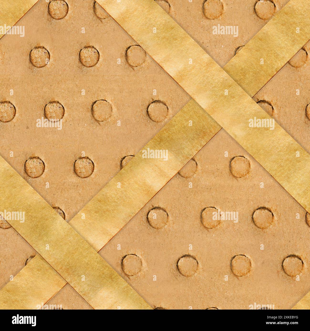 Seamless 4k photo texture of perforated and patterned cardboard paper ...