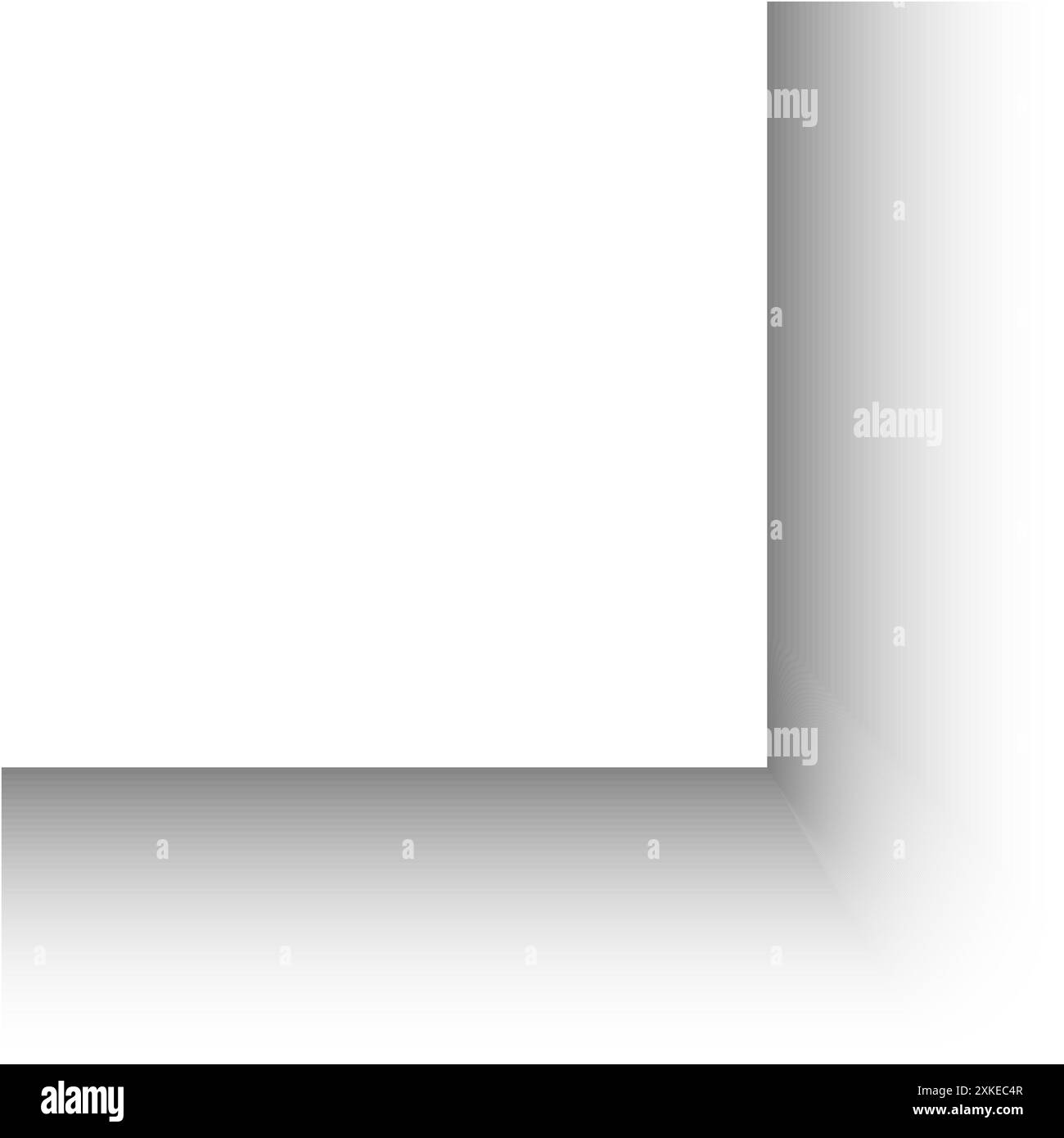 Shadow effect from square paper page, poster, banner or packaging box ...