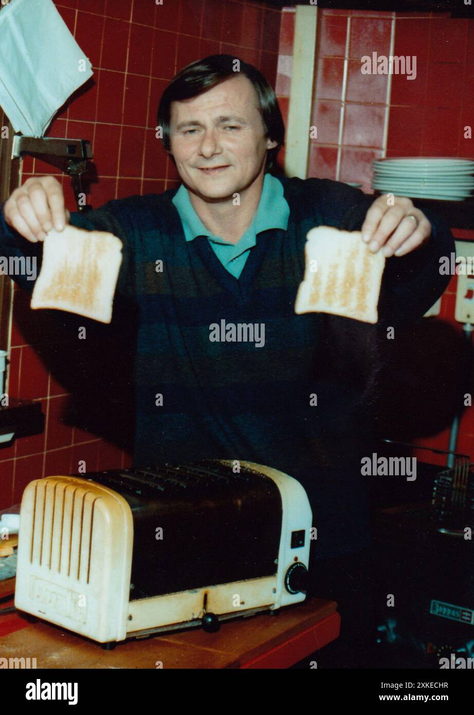 SOUTHAMPTON'S FA CUP FINAL GOALSCORING HERO BOBBY STOKES IN HIS CAFE AT ...