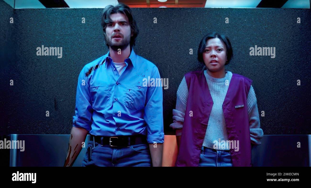 SCARED SHITLESS, from left: Daniel Doheny, Chelsea Clark, 2024. © Happy ...