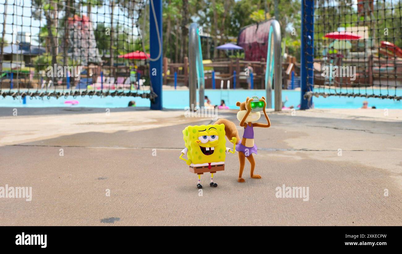 SAVING BIKINI BOTTOM: THE SANDY CHEEKS MOVIE, from front: SpongeBob ...