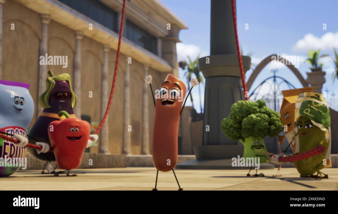 SAUSAGE PARTY: FOODTOPIA, Barry (center, voice: Michael Cera), 'Third ...