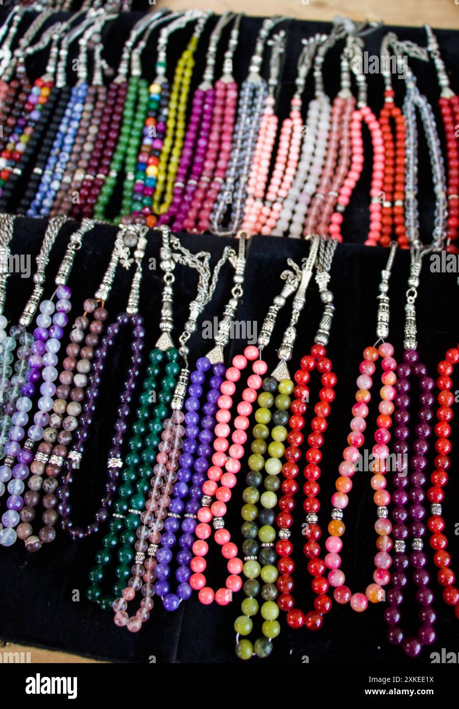 Set of praying beads of various colors Stock Photo - Alamy