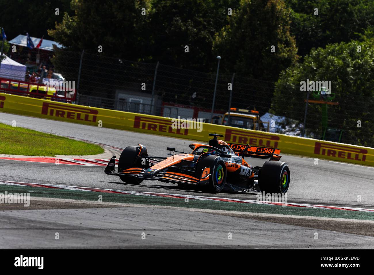 Hungaroring, Mogyorod, Hungary. 21.July.2024; Oscar Piastri of Australia and McLaren F1 Team ...
