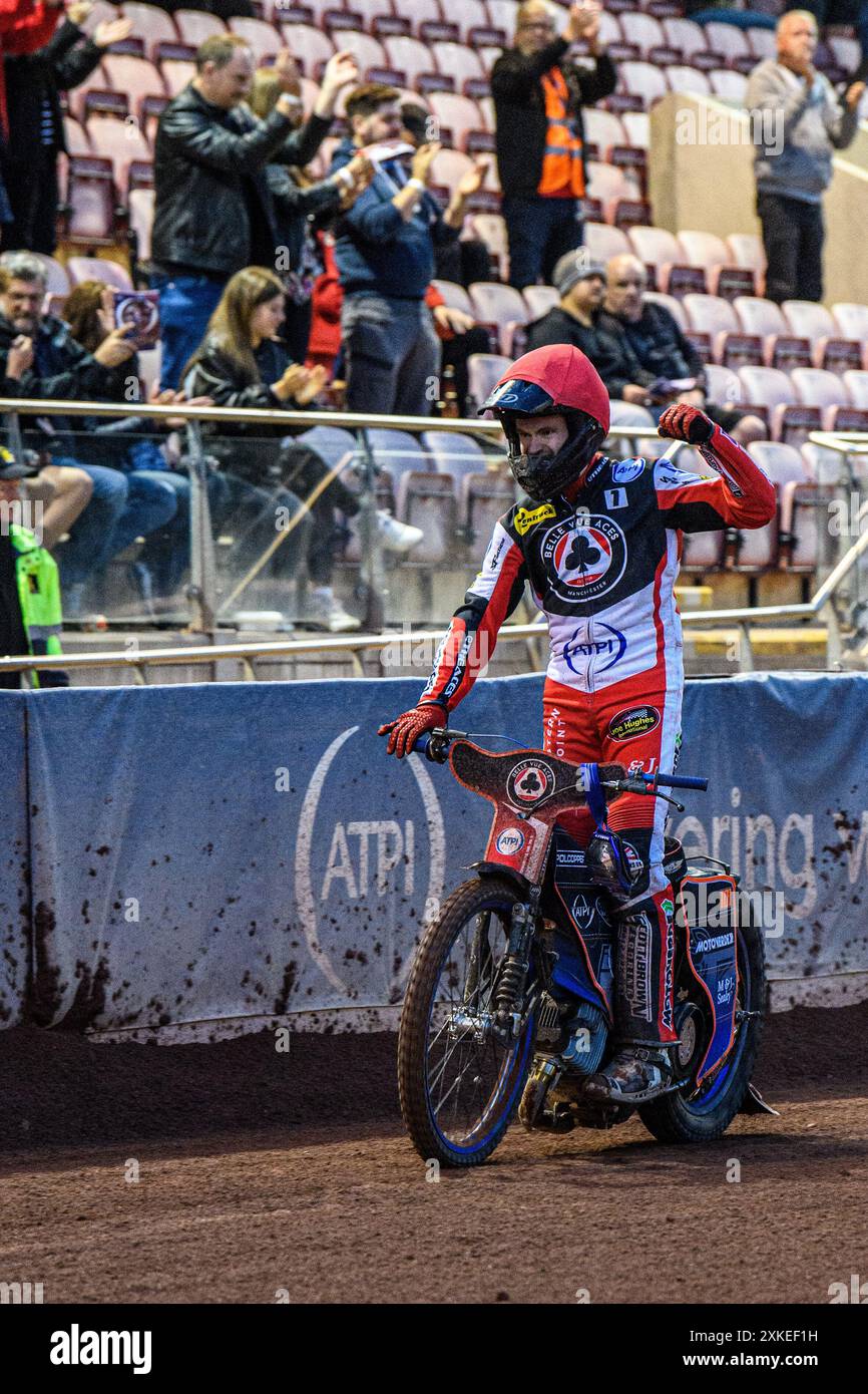 National Speedway Stadium, Manchester on Monday 22nd July 2024. Belle ...