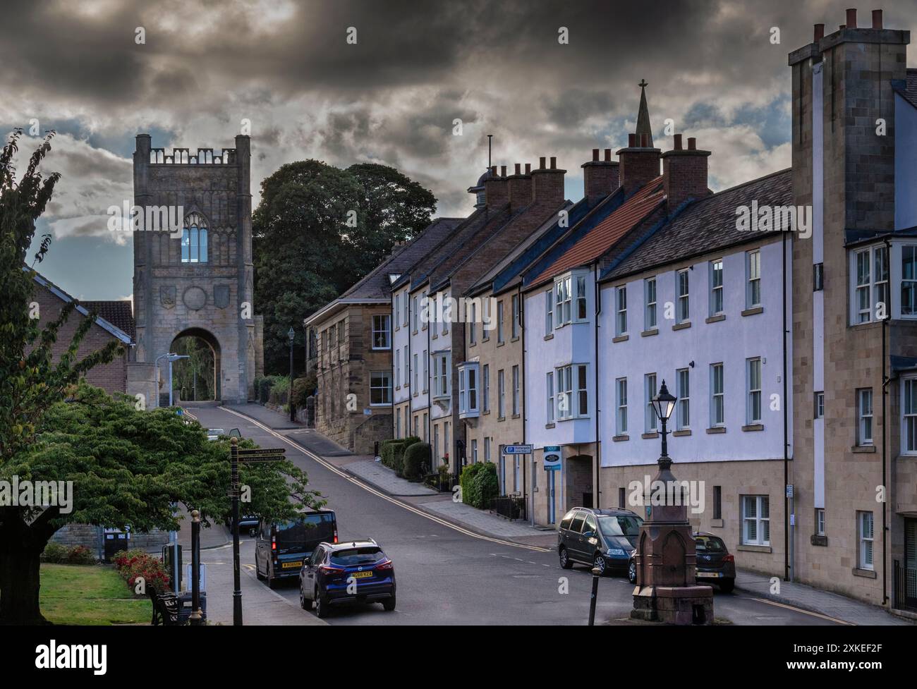 Alnwick, a market town in Northumberland, England Stock Photo - Alamy