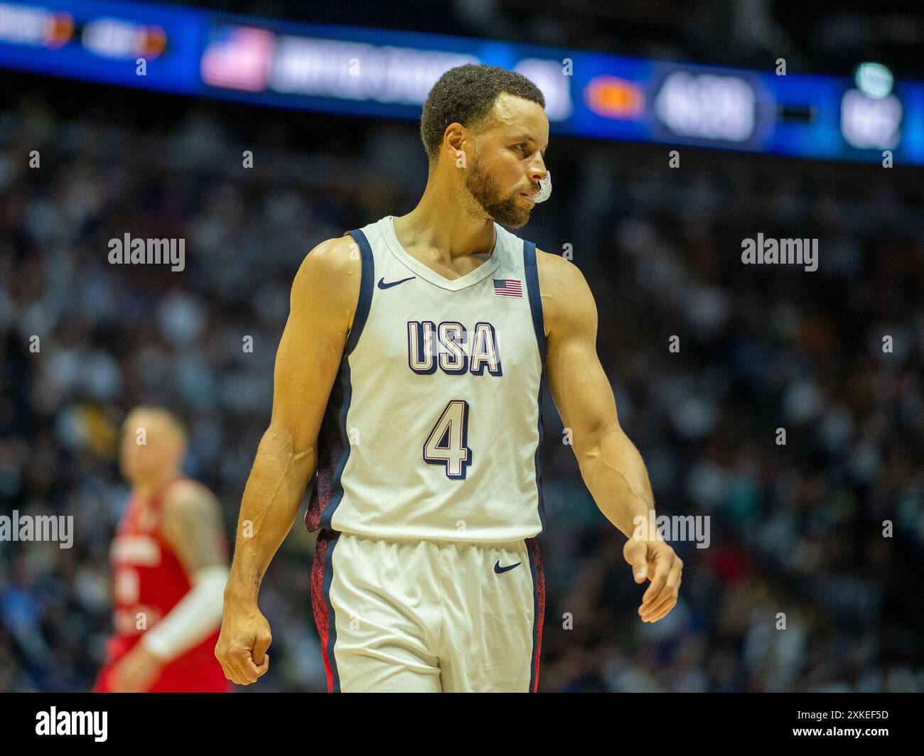 Stephen Curry (USA, #04), GBR, USA vs. Germany, Basketball, Testspiel ...