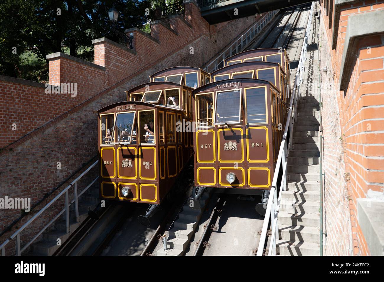 Buda castle funicular train hi-res stock photography and images - Alamy