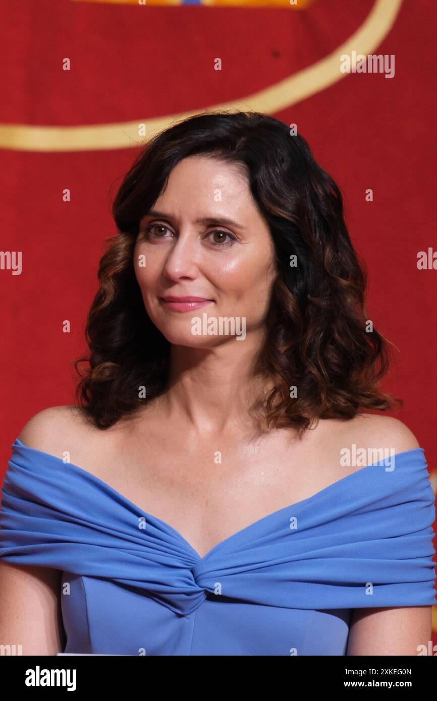 President of the Community of Madrid, Isabel Diaz Ayuso awards ...