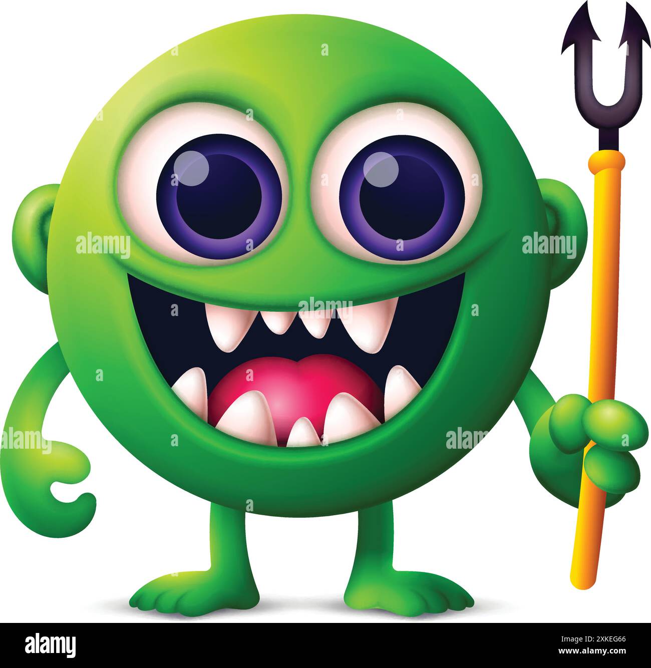 Happy Halloween Monster, Cute cartoon scary funny character suitable ...