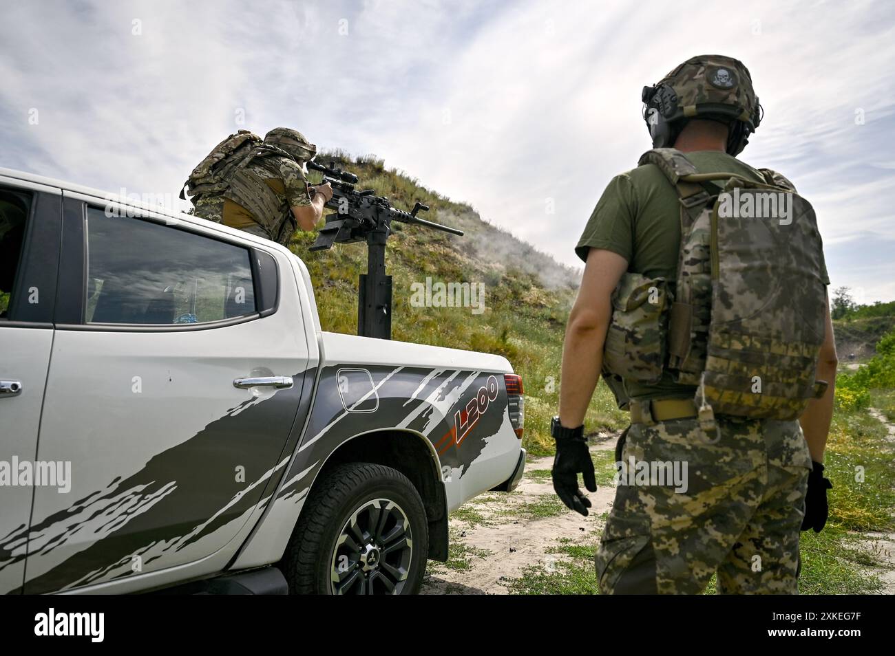 ZAPORIZHZHIA REGION, UKRAINE - JULY 10, 2024 - Fighters of the Separate ...