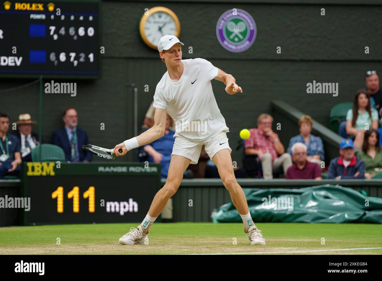Jannik sinner wimbledon 2024 hi-res stock photography and images - Alamy