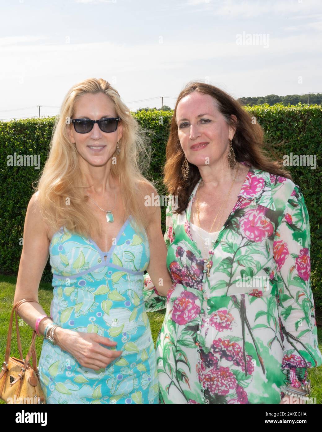Ann Coulter and Norah Lawlor attends Maria & Ken Fishel's Polo Hamptons ...