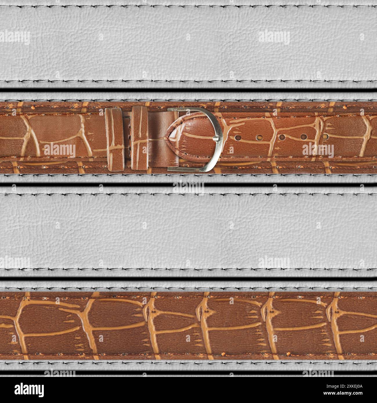 Seamless 4k photo texture photo of white colored leather belt material ...