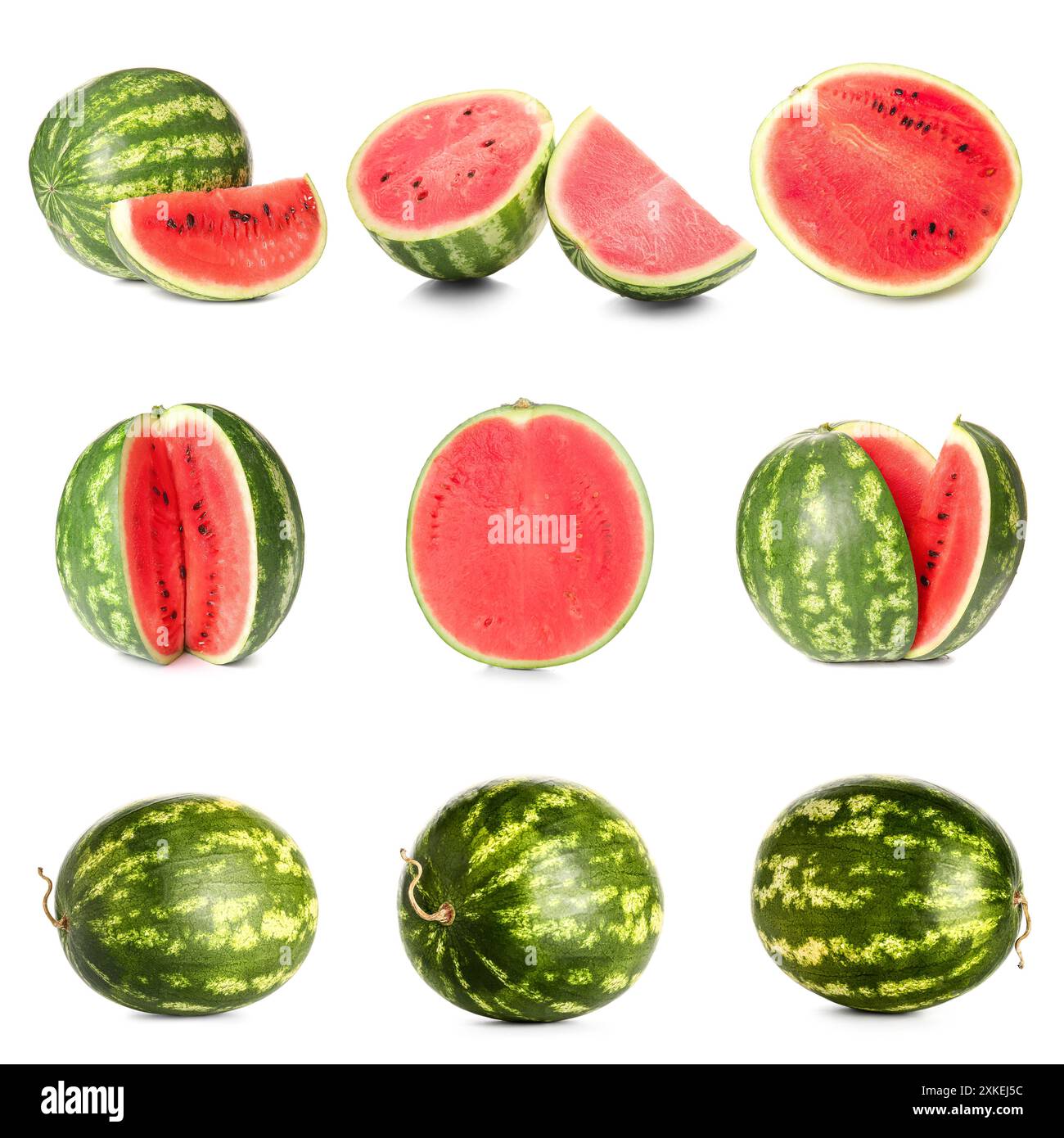 Watermelons slices Cut Out Stock Images & Pictures - Alamy