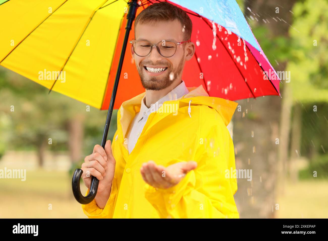 Catching raindrops hi-res stock photography and images - Alamy