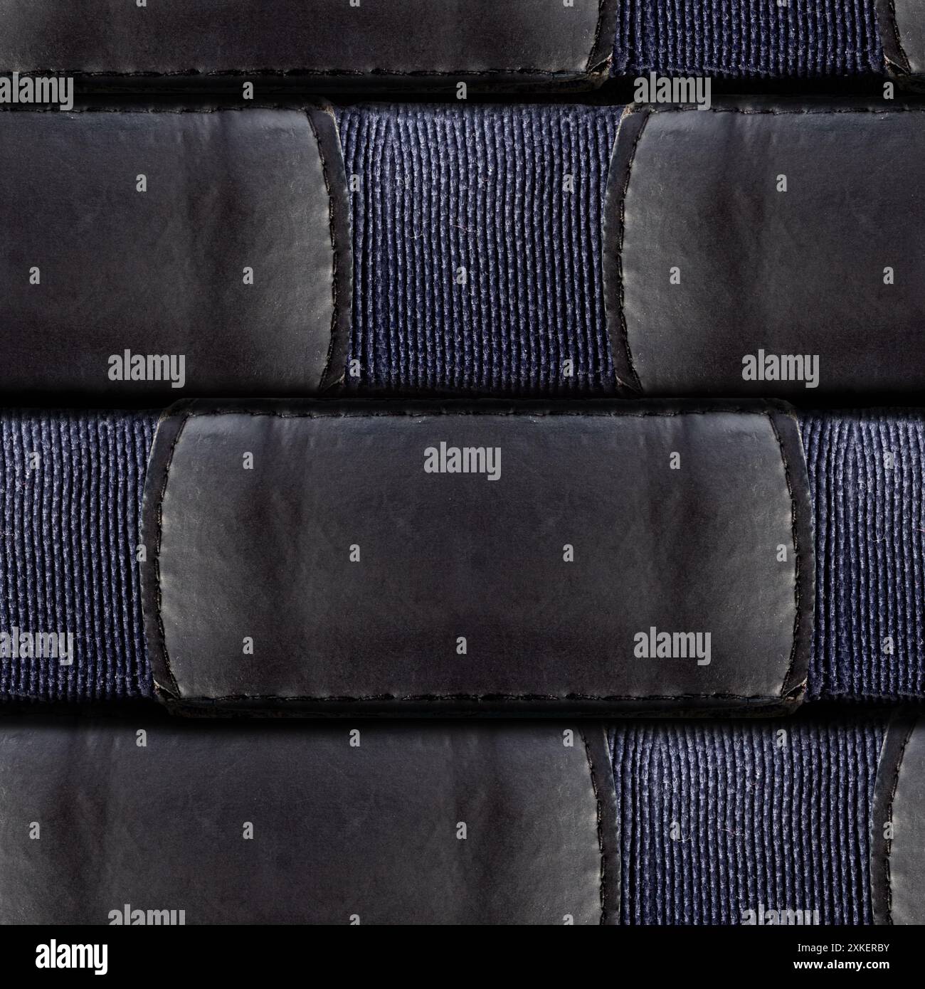 Seamless 4k photo texture photo of black colored leather material with ...