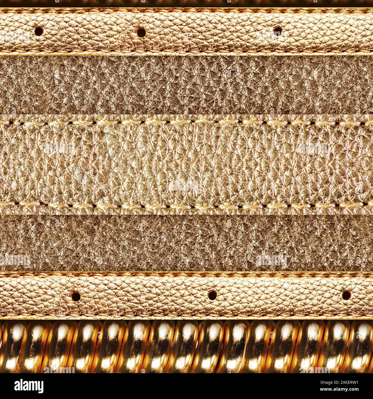 Seamless 4k photo texture photo of golden colored leather belts armor ...