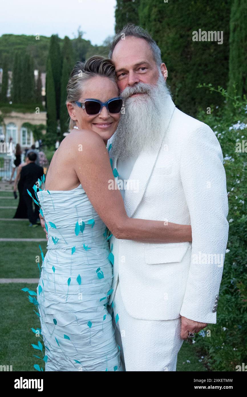 Cannes, France. 22nd July, 2024. Sharon Stone and Paris Libby attending ...