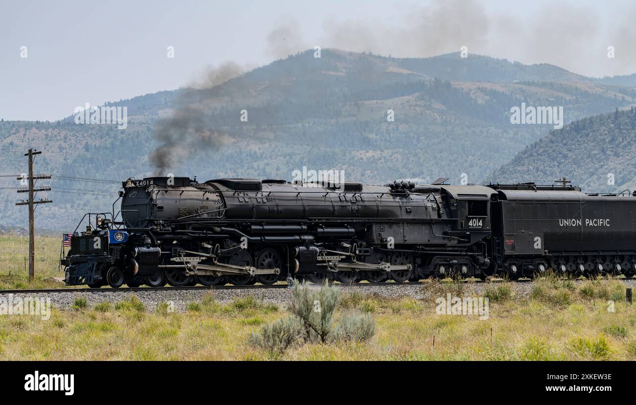 Union Pacific Big Boy steam engine 4014 operating near Lava Hot Springs Idaho Stock Photo - Alamy