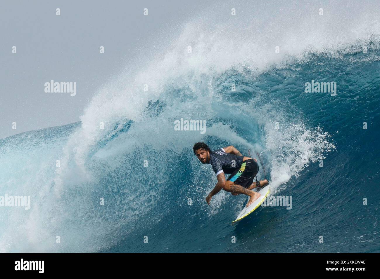 Brazil's Filipe Toledo takes part in a surfing training session in ...