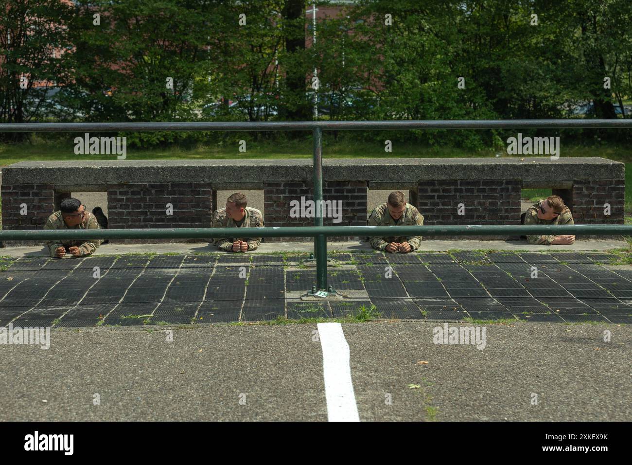 Service members representing team USA at the CIOR military competition ...