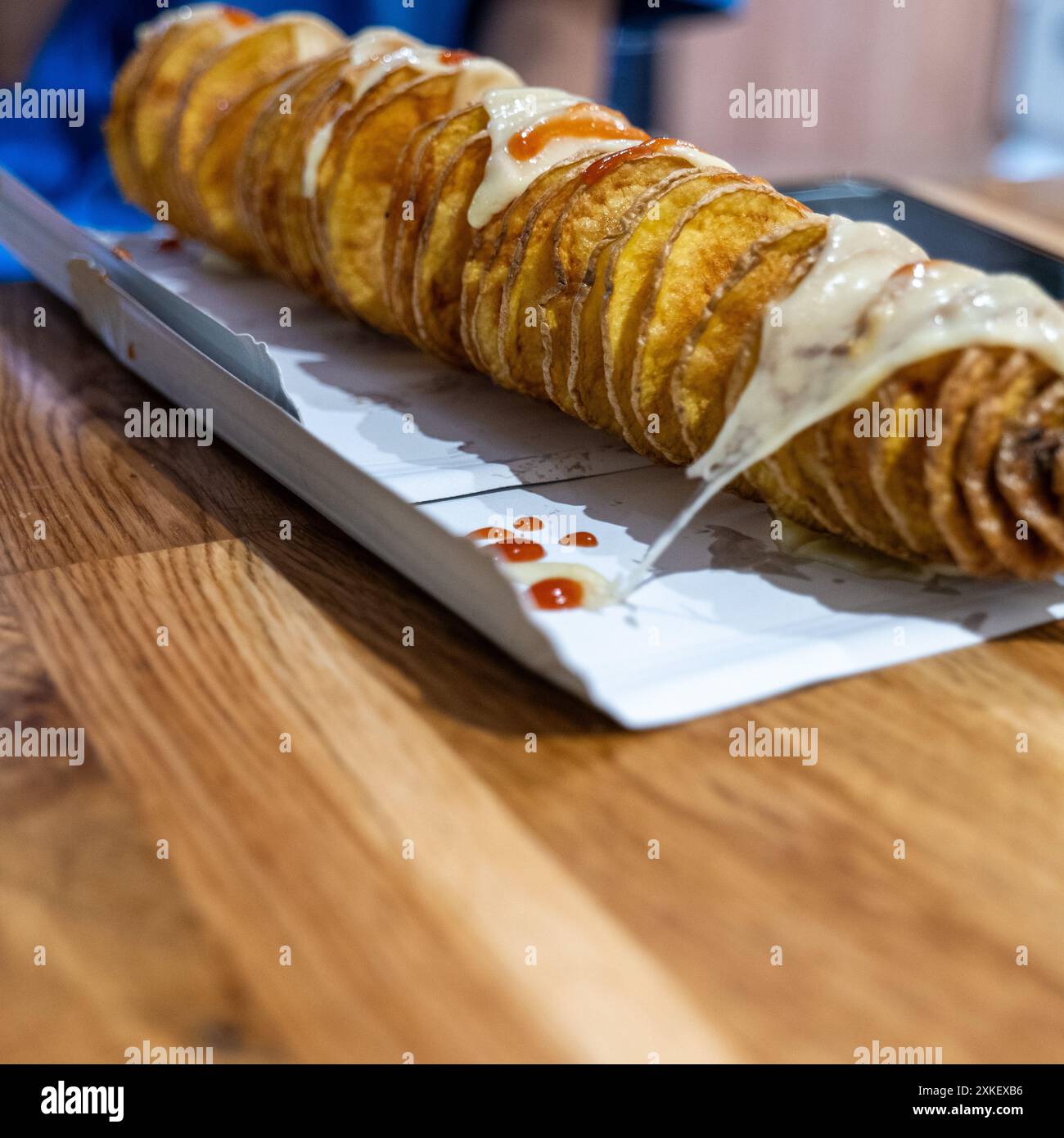 The Tornado Potato Carnival Food Stock Photo - Alamy