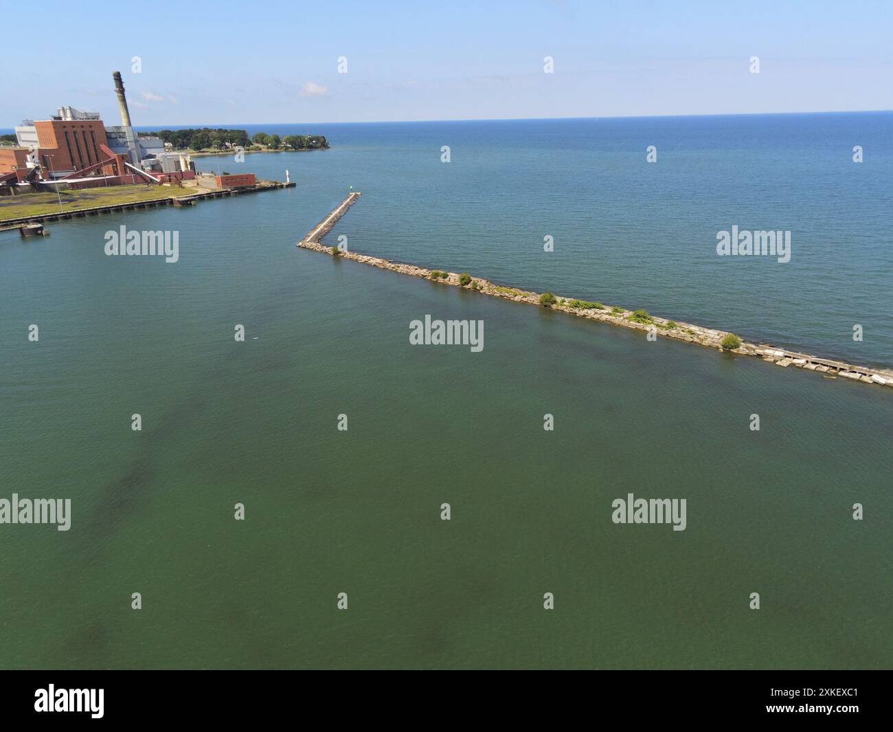 Aerial view of Dunkirk Harbor in Dunkirk, N.Y., Aug. 4, 2022. The U.S ...