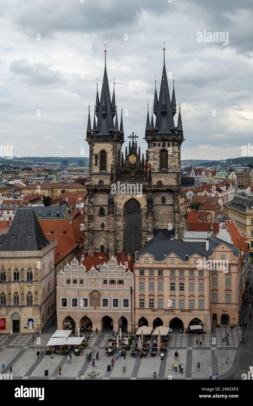 Church of Our Lady in Prague Old Town Square Stock Photo - Alamy