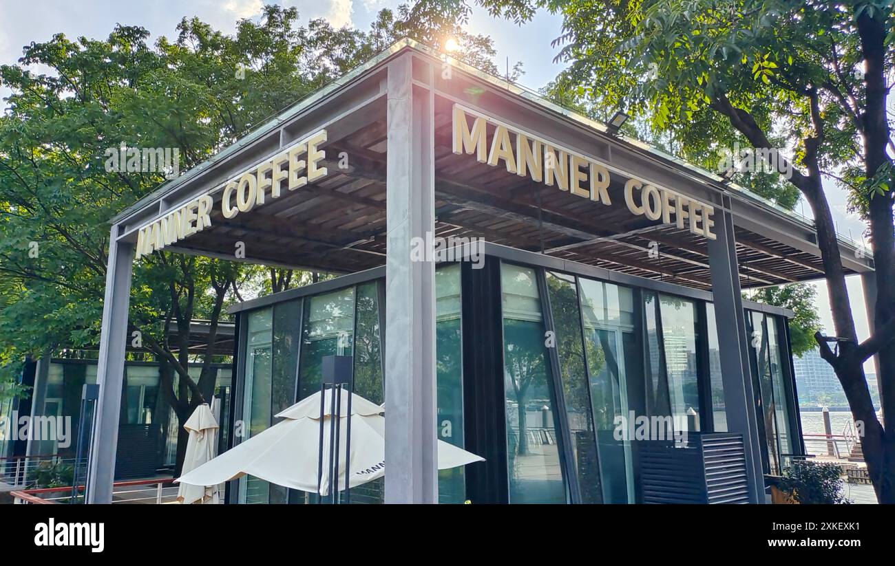 SHANGHAI, CHINA - JULY 3, 2024 - Chinese chain coffee brand Manner ...
