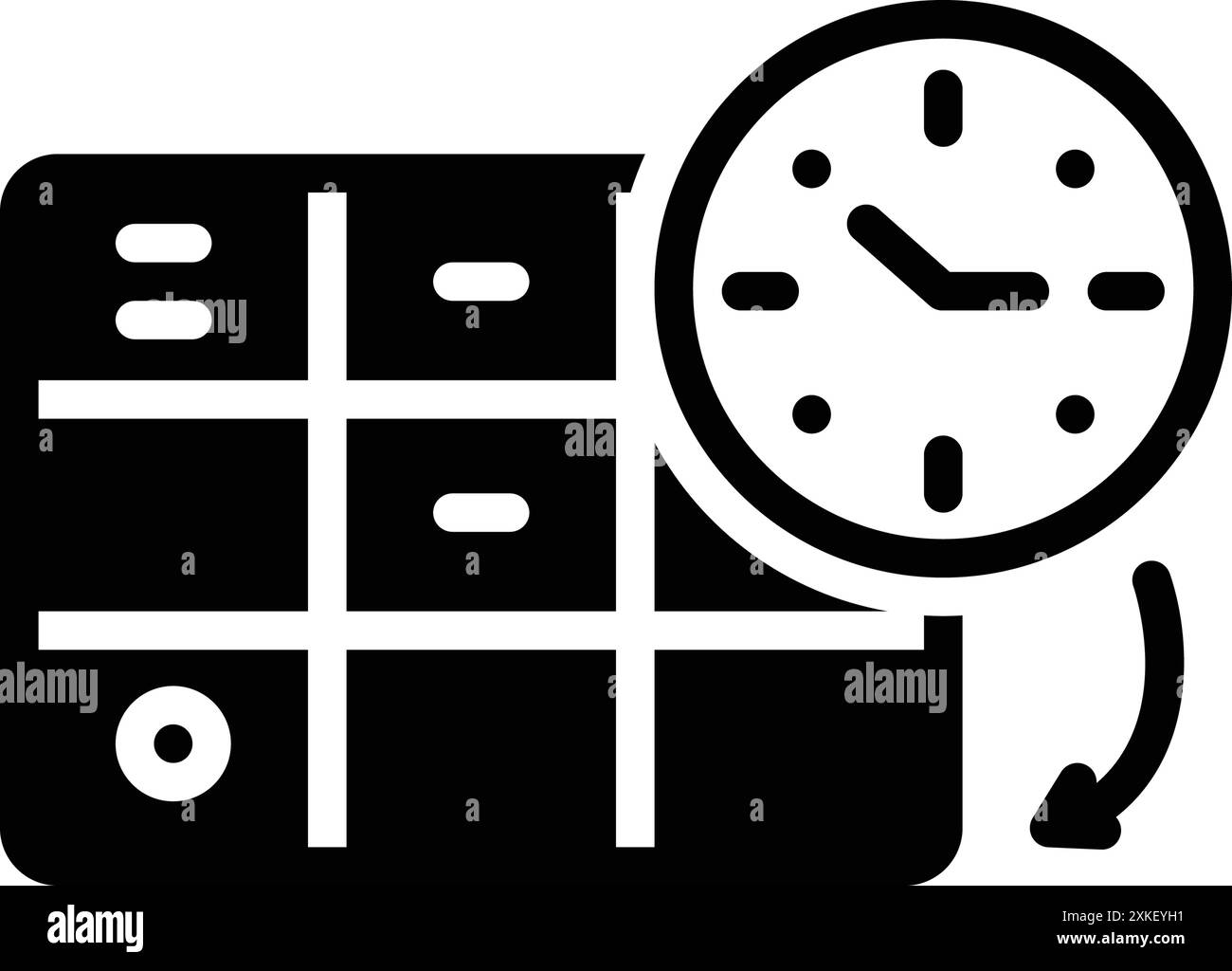 Icon For Scheduling Timetable Stock Vector Image And Art Alamy