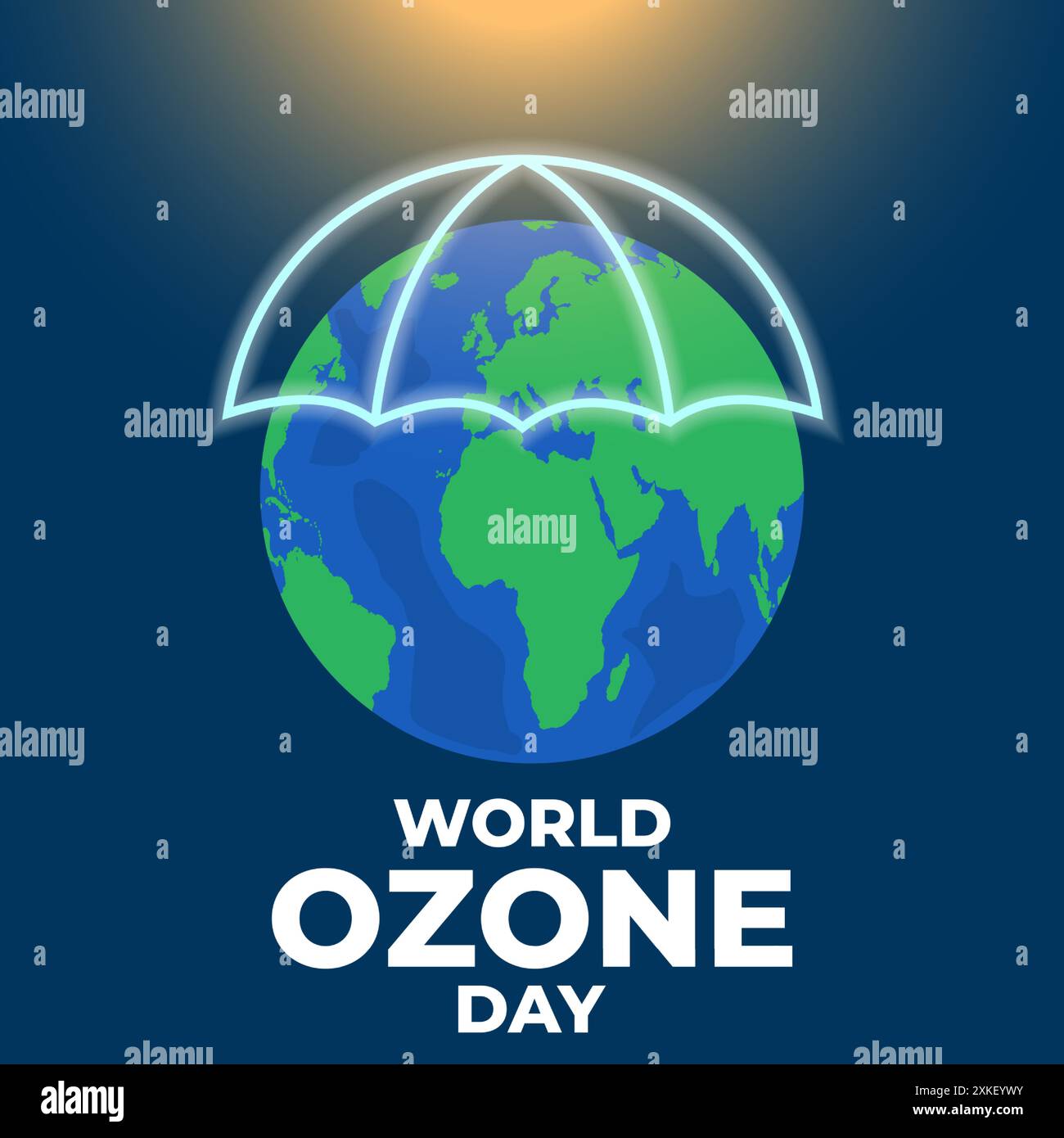 flat design for celebrate world ozone day illustration Stock Vector Image & Art - Alamy