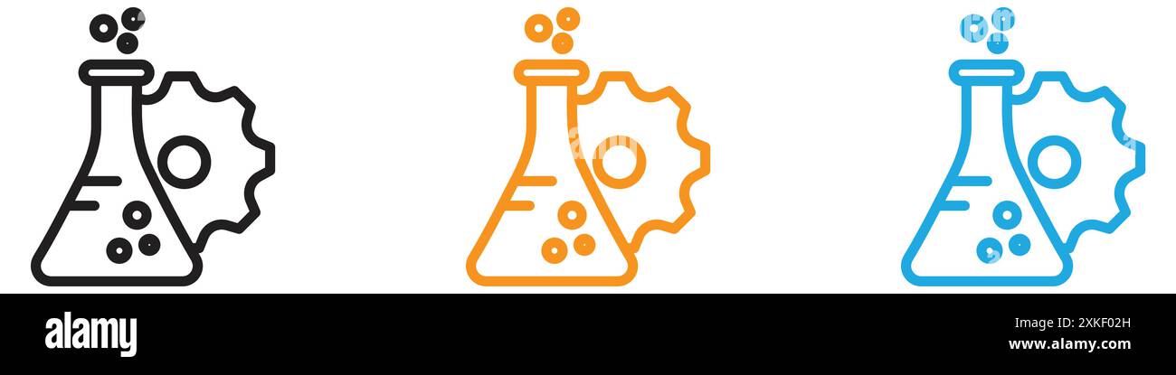 Biomedical engineer icon vector logo set collection or bundle pack ...