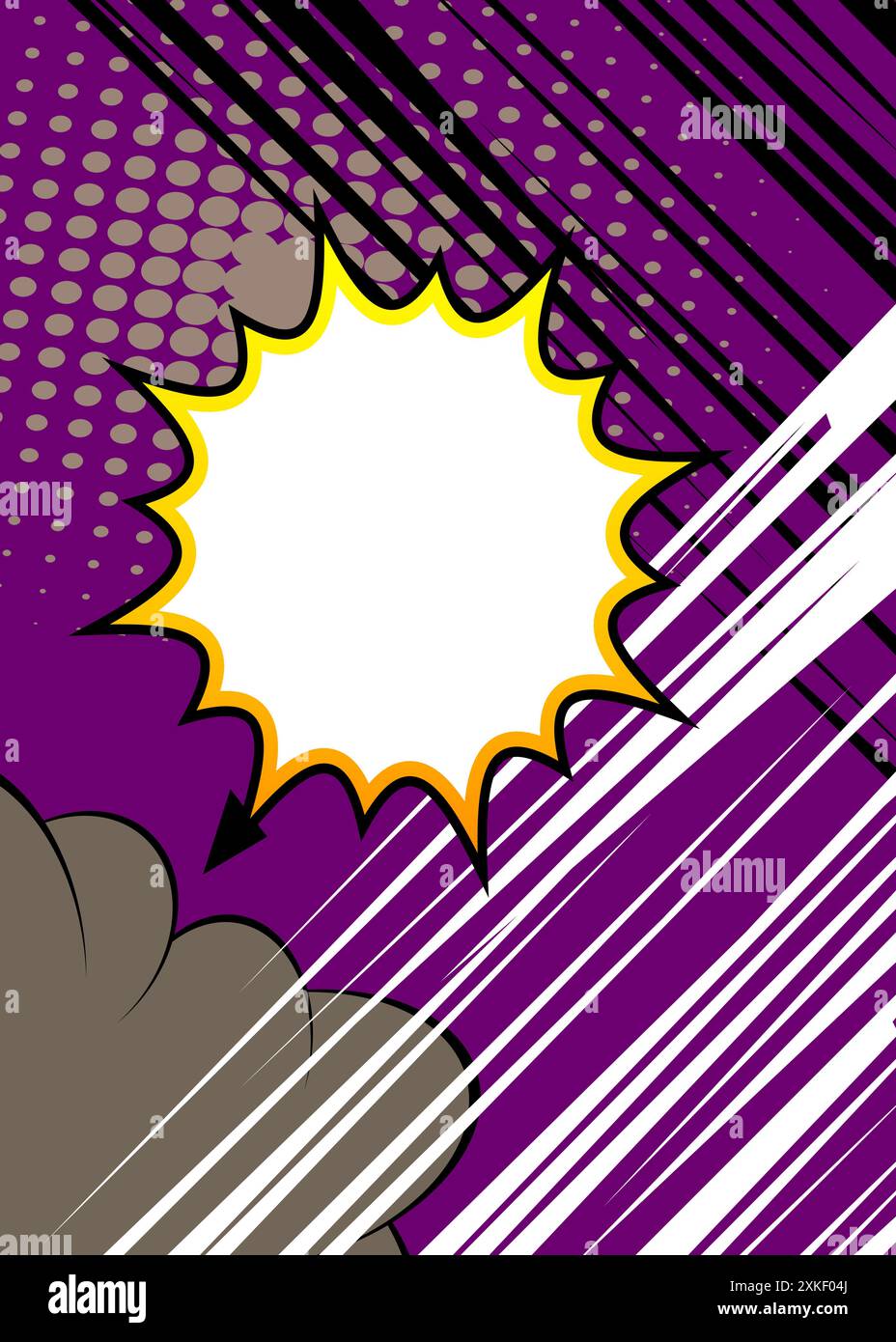 Simple Cartoon Background, comic book abstract backdrop. Retro vector ...