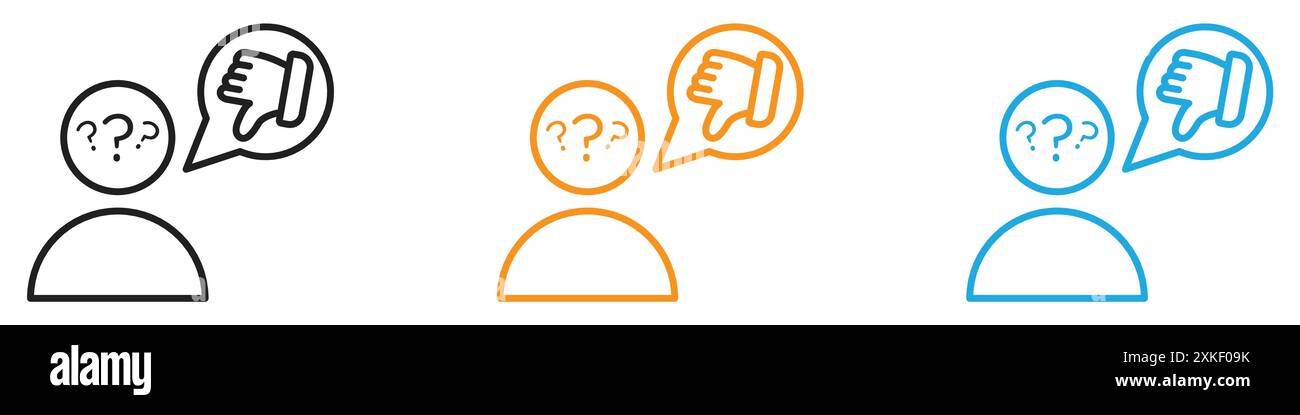 Criticism icon vector logo set collection or bundle pack group Stock ...