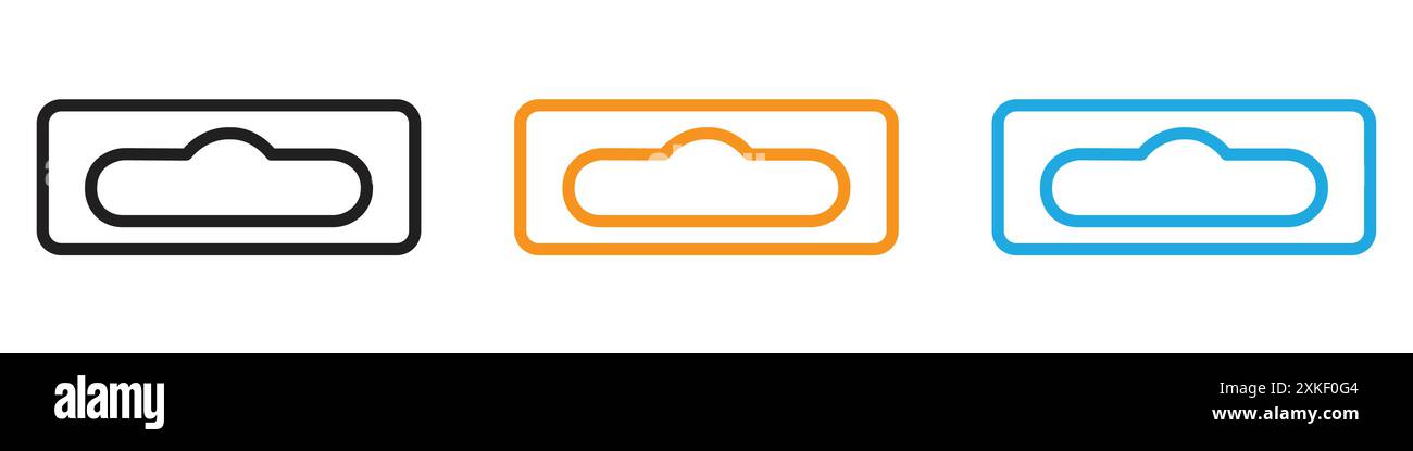 Euro hook icon vector logo set collection or bundle pack group Stock ...