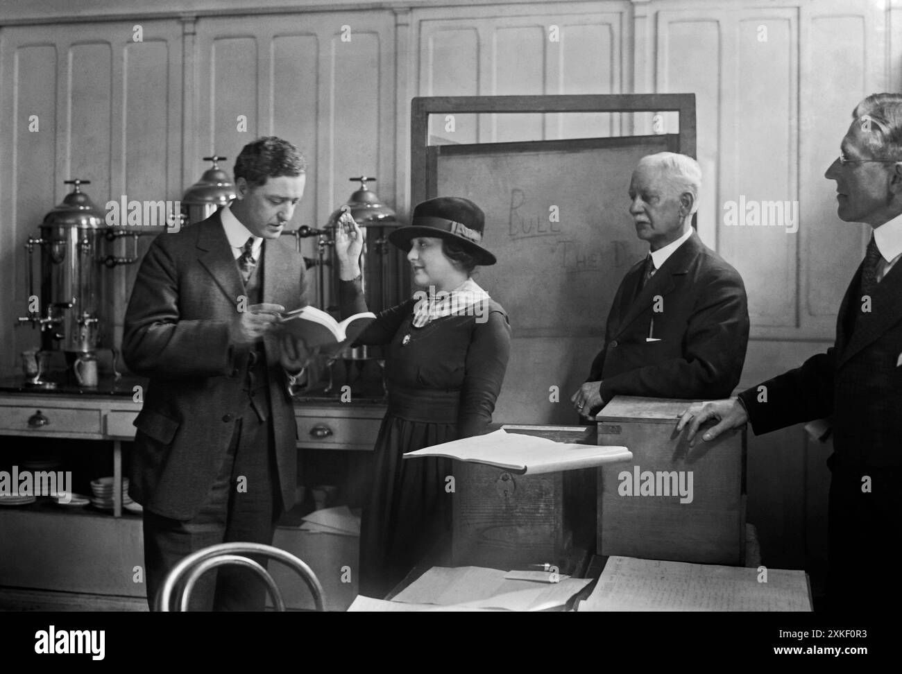 New York, New York March 5, 1918 G.S. Mitchell challenges Helen Moser ...