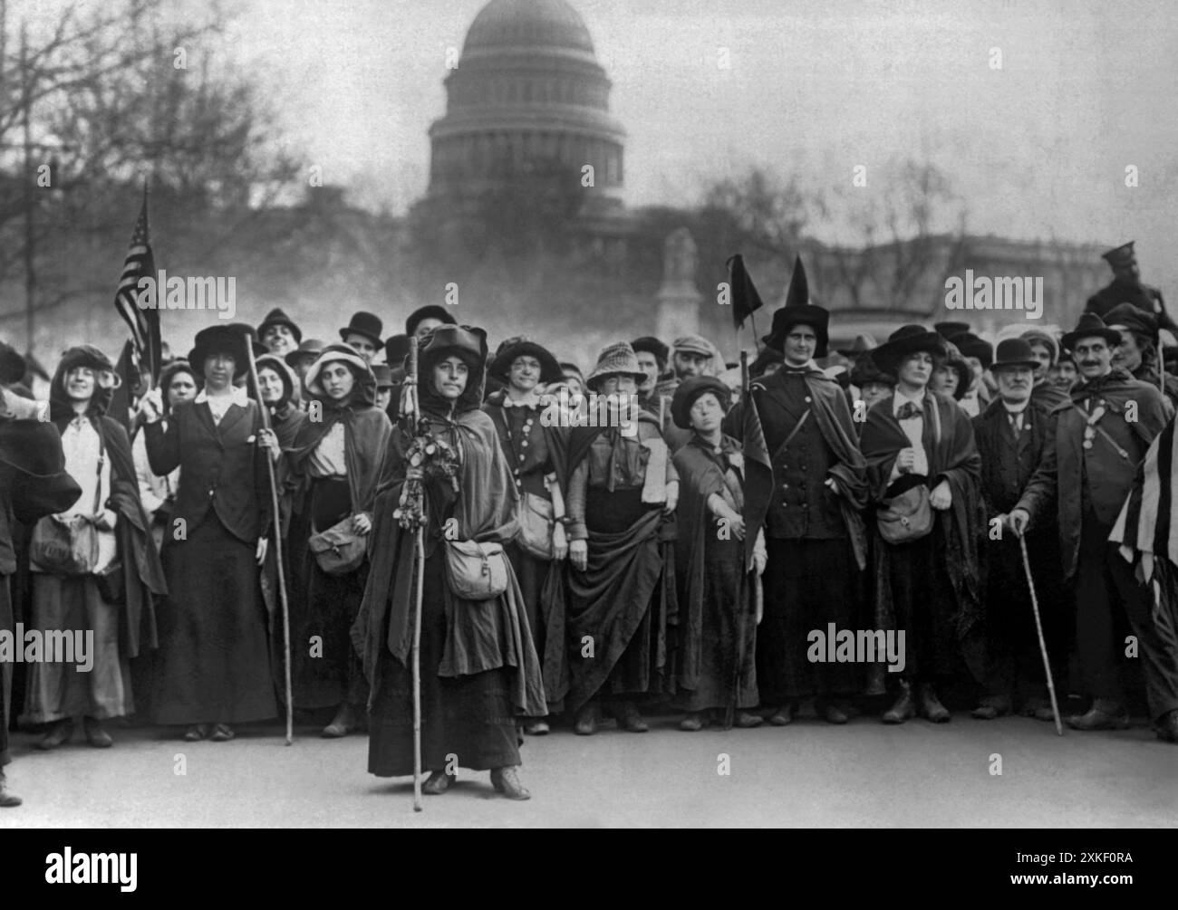 Washington D.C., February 27, 1913 Suffragettes led by General Rosalie ...