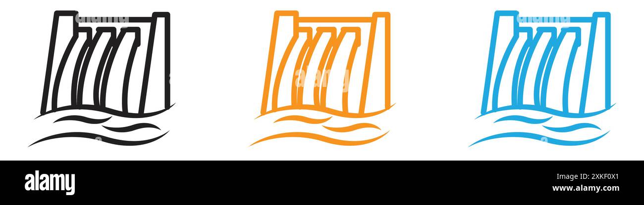 Micro hydroelectric generator Stock Vector Images - Alamy