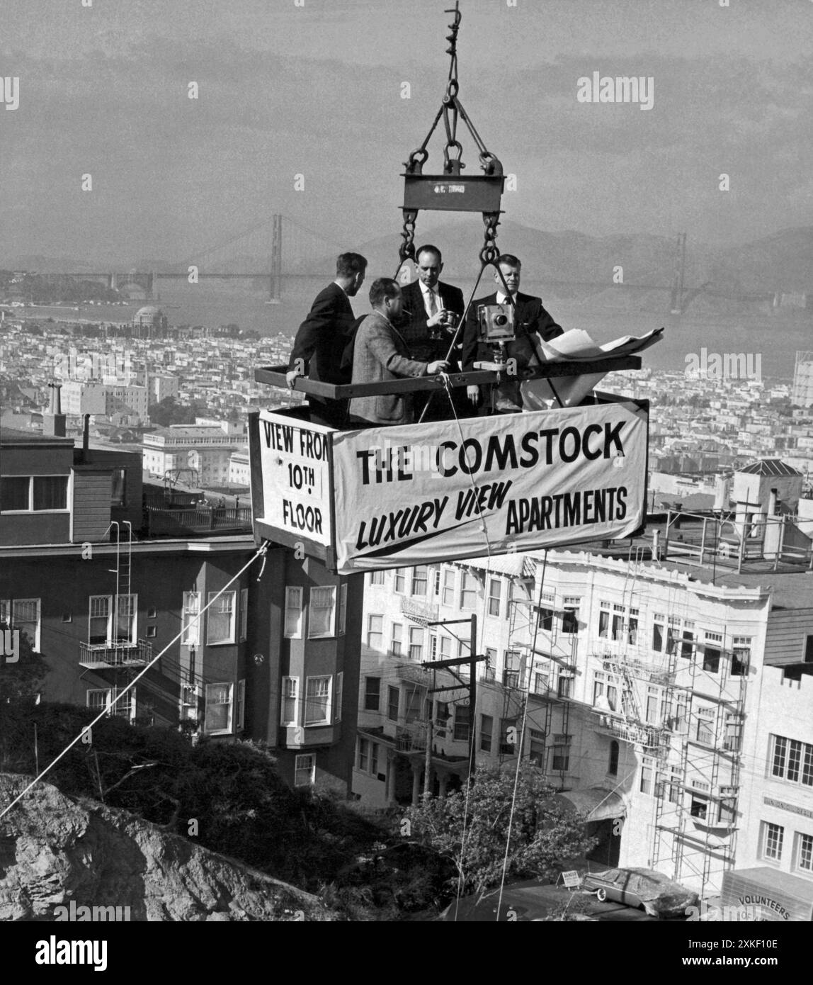 San Francisco, California 1959 Publicizing the new Comstock Apartments ...
