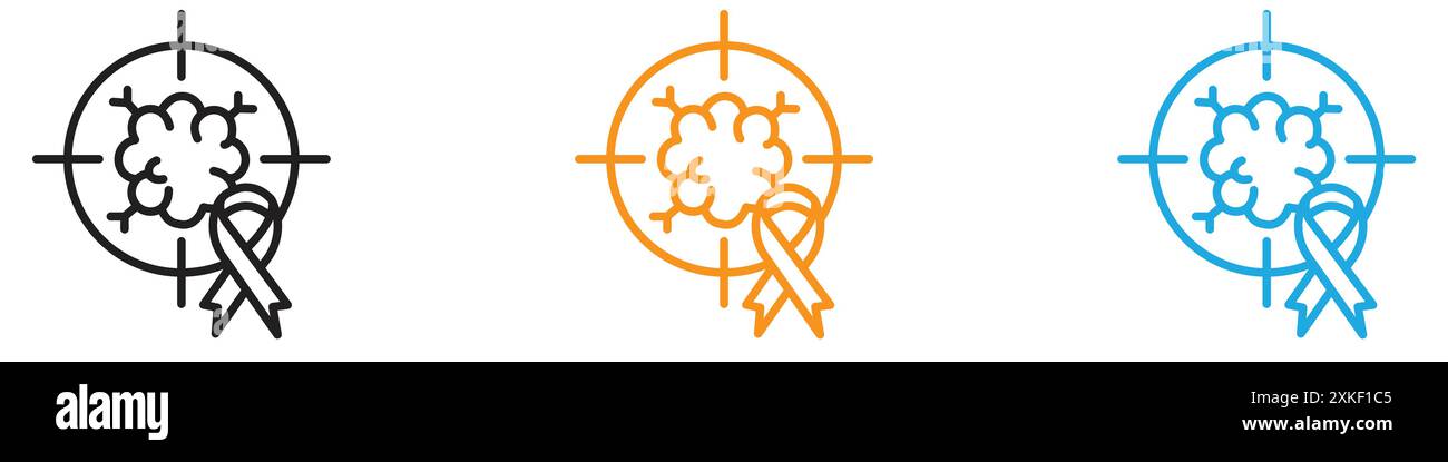 Oncology department icon vector logo set collection or bundle pack ...