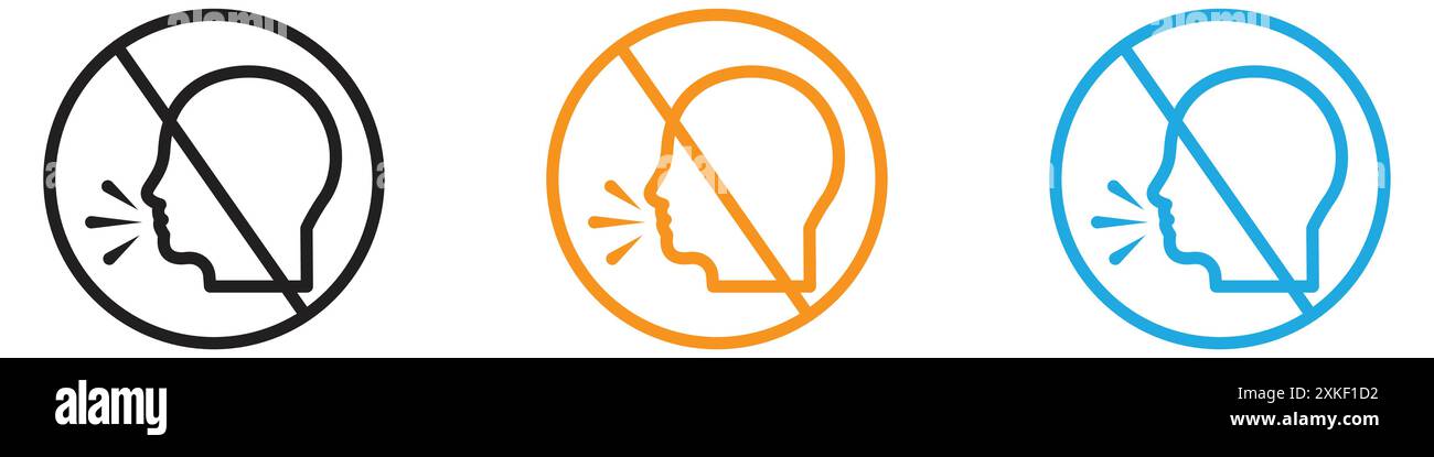 No Shouting Out Sign