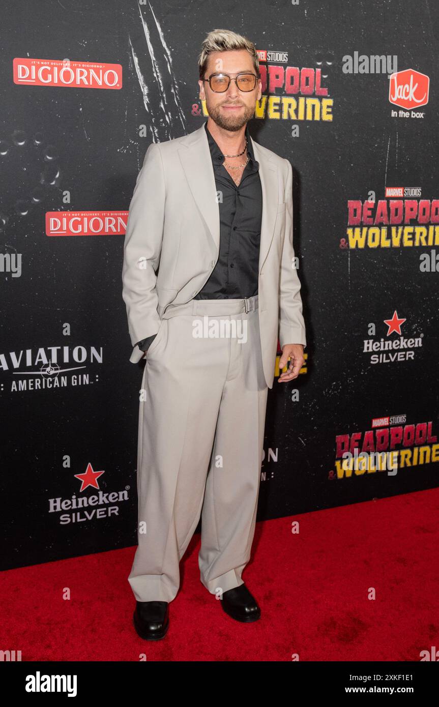 New York, United States. 22nd July, 2024. Lance Bass attends Marvel ...