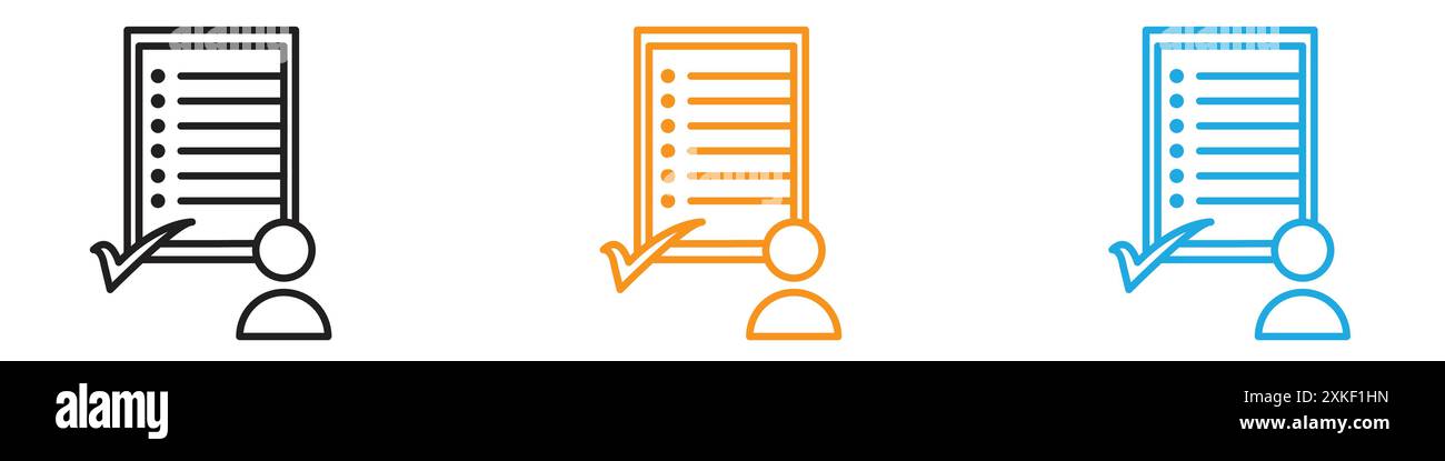 Personal Assessment icon vector logo set collection or bundle pack ...