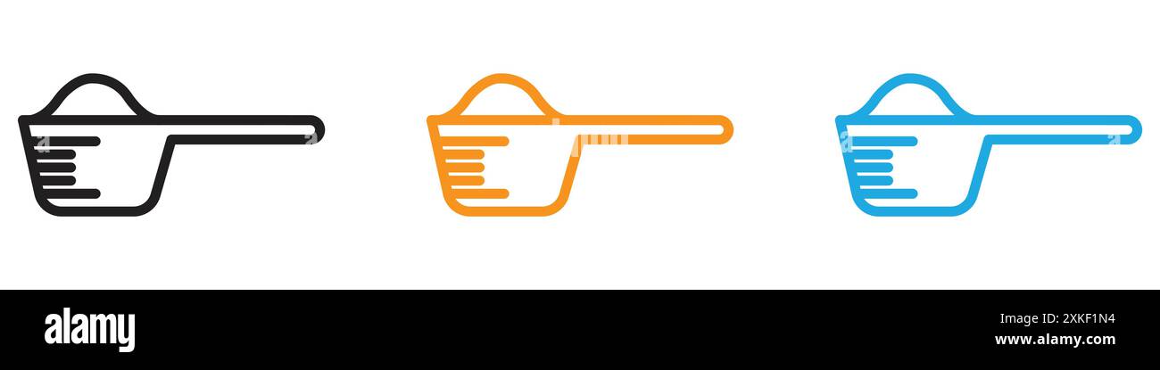 Scoop icon vector logo set collection or bundle pack group Stock Vector ...