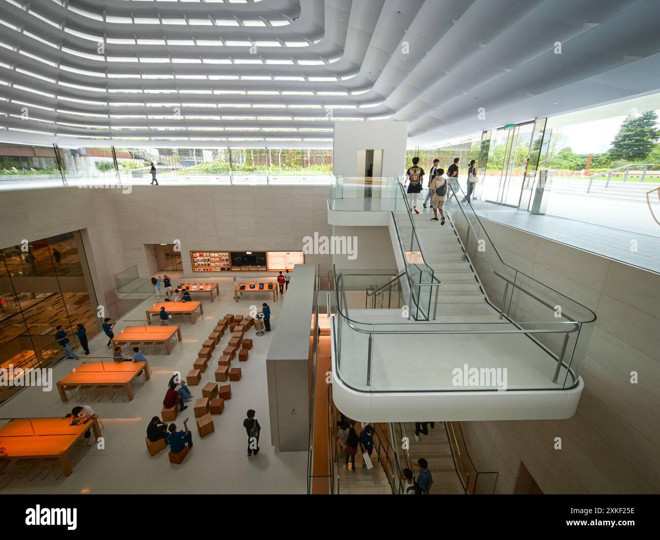 Kuala Lumpur, Malaysia - July 20, 2024: The interior of Apple Store in ...