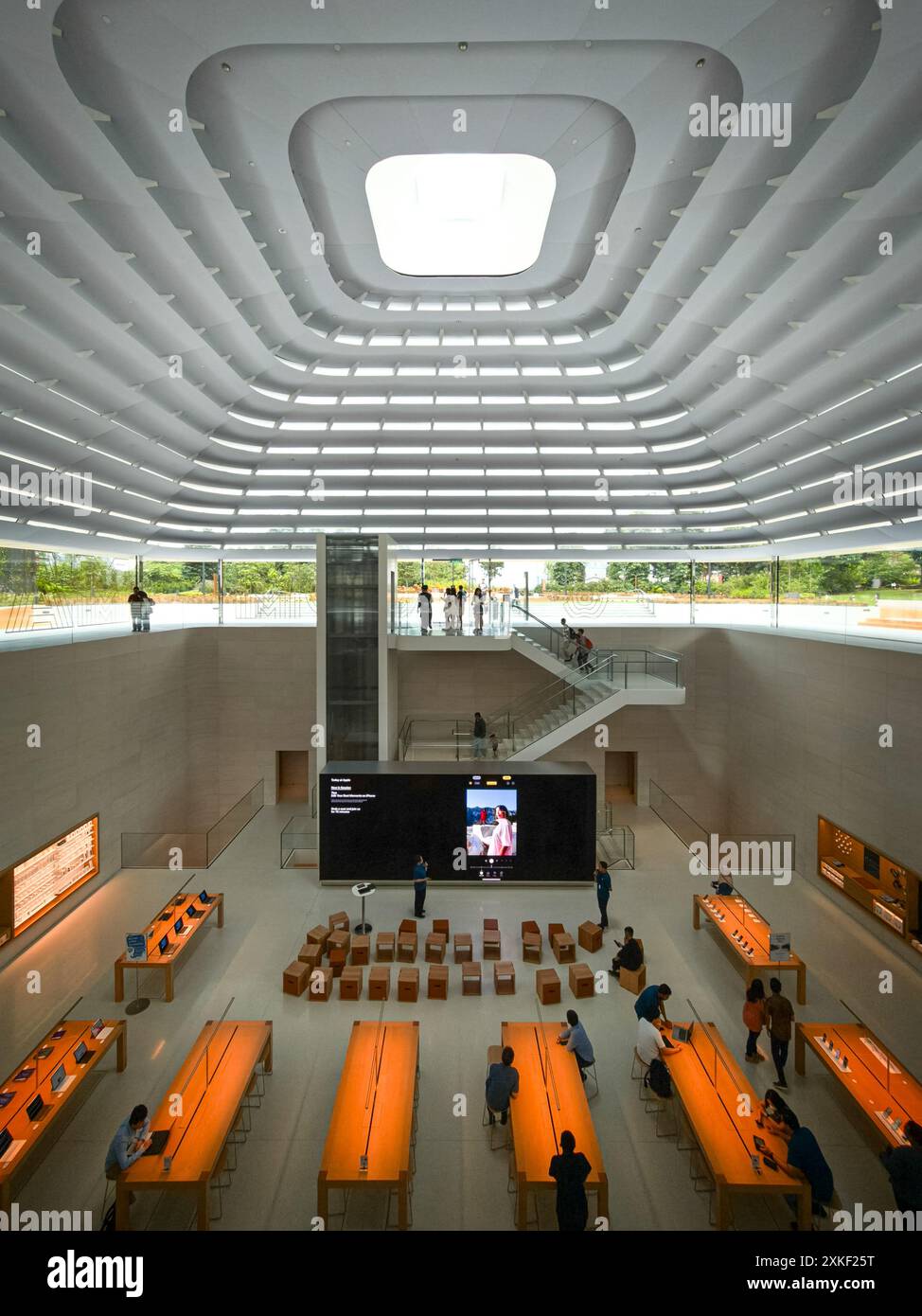 Kuala Lumpur, Malaysia - July 20, 2024: The interior of Apple Store in ...